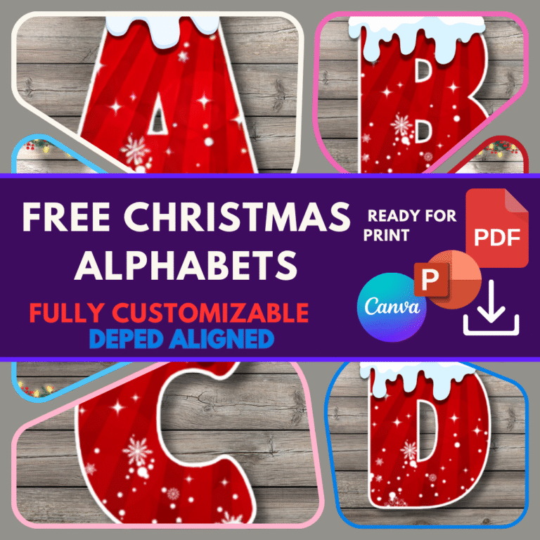 FREE CHRISTMAS ALPHABETS - Ma'am Lyn's Online Shop