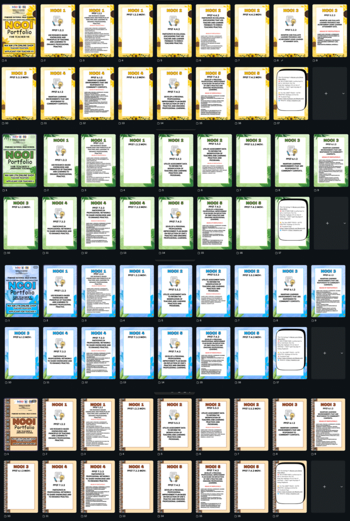 RECLASSIFICATION FILES /NCOI PORTFOLIO - Ma'am Lyn's Online Shop